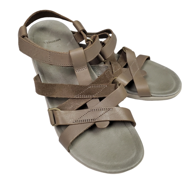 Merrell | Shoes | Merrell Kalari Shaw Brindle Strappy Ankle Strap ...